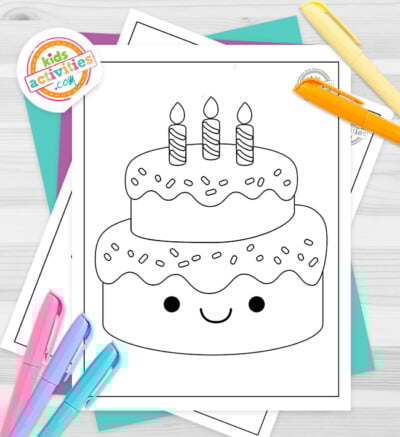 Free Printable Birthday Cake Coloring Pages | Kids Activities Blog
