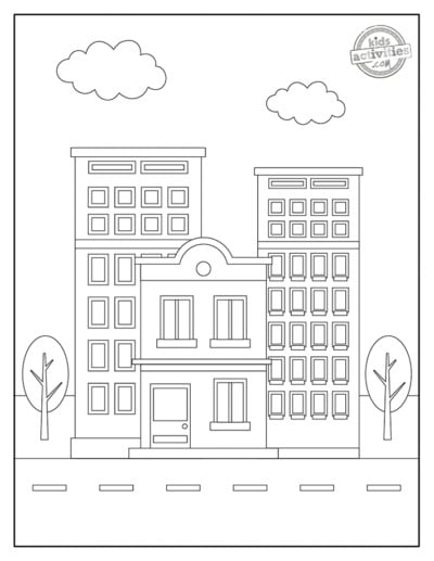 Cool Building Coloring Pages You Can Print | Kids Activities Blog