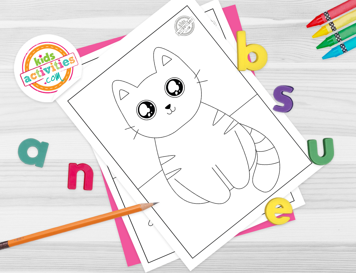 Free Printable Cute Kitty Coloring Pages | Kids Activities Blog