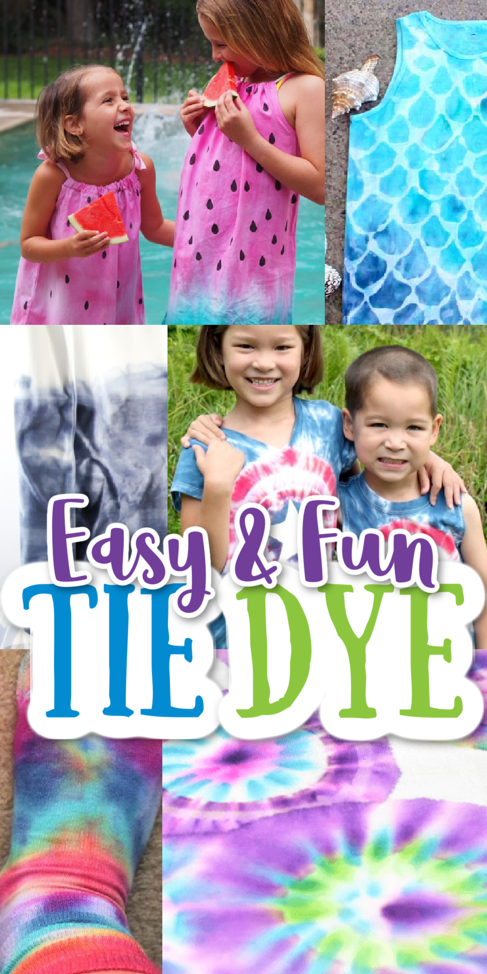 30+ Tie Dye Designs w/ How to Tie Dye Steps • Kids Activities Blog