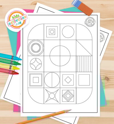 Free Printable Geometric Coloring Pages for Kids | Kids Activities Blog