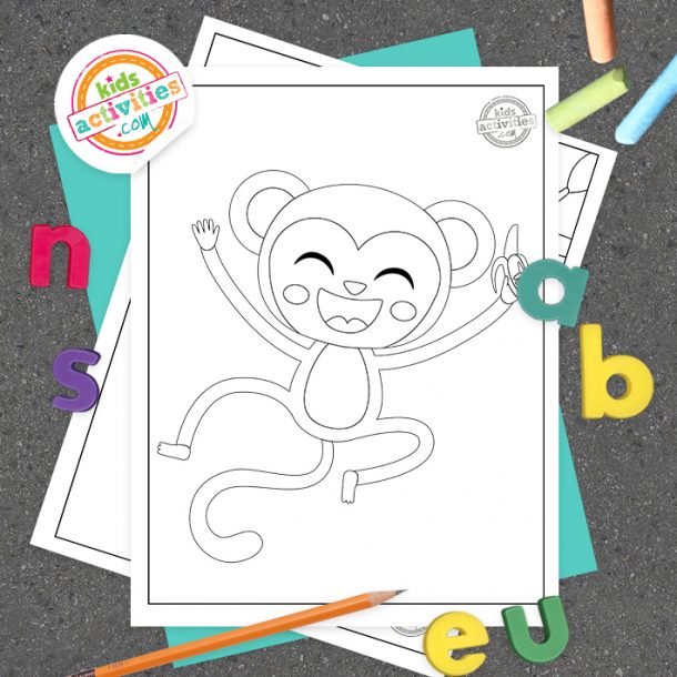 Free Printable Monkey Coloring Pages | Kids Activities Blog