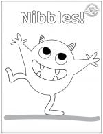 Nibbles the Book Monster coloring pages Kids Activities Blog