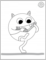 Nibbles the Book Monster coloring pages Kids Activities Blog