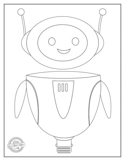 Free Printable Robot Coloring Pages | Kids Activities Blog
