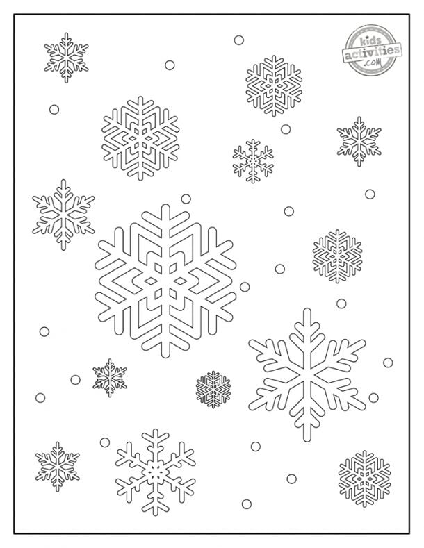 Free Printable Snowflakes Coloring Pages | Kids Activities Blog
