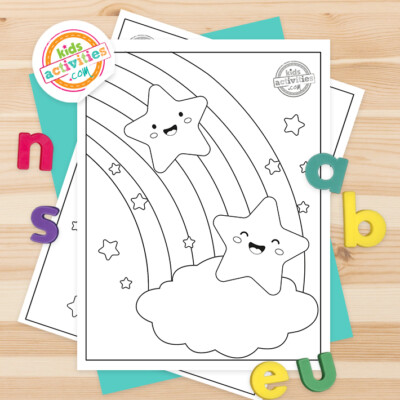 Bright & Happy Star Coloring Pages for Kids | Kids Activities Blog