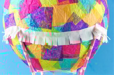 Let's Make a Tissue Paper Hot Air Balloon Craft • Kids Activities Blog