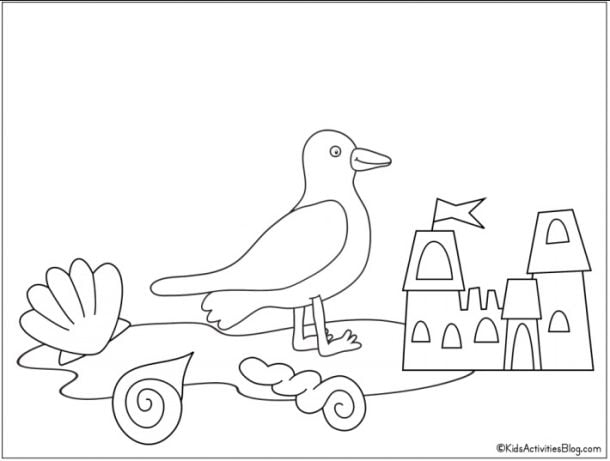9 Free Fun Beach Coloring Pages for Kids | Kids Activities Blog