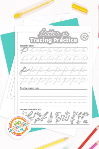 Free Letter P Practice Worksheet: Trace it, Write it, Find it & Draw ...
