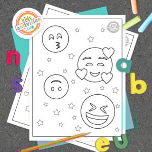 Super Cute Printable Emoji Coloring Pages | Kids Activities Blog
