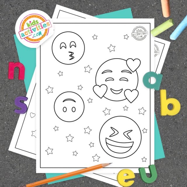 Super Cute Printable Emoji Coloring Pages | Kids Activities Blog