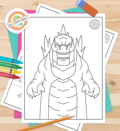 Free Printable Godzilla Coloring Pages | Kids Activities Blog