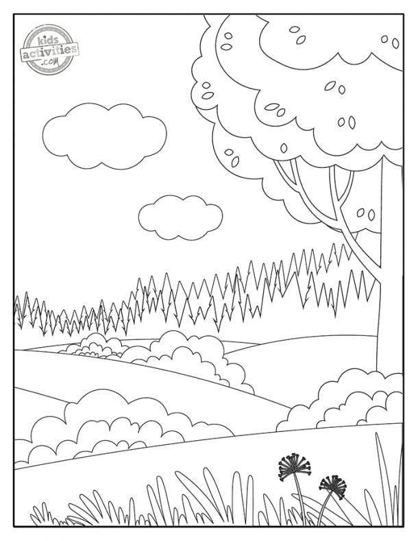 Free Printable Nature Coloring Pages | Kids Activities Blog
