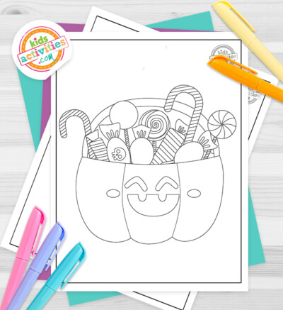 Free Printable Trick or Treat Coloring Pages | Kids Activities Blog