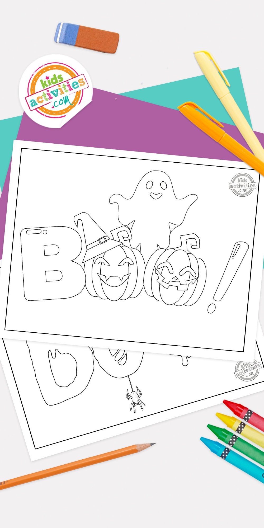 Free Printable Boo Coloring Pages | Kids Activities Blog