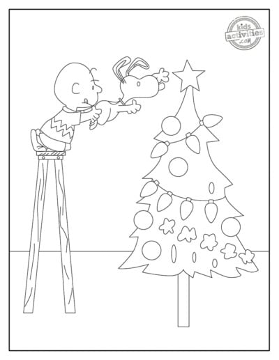Charlie Brown Christmas Coloring Pages | Kids Activities Blog