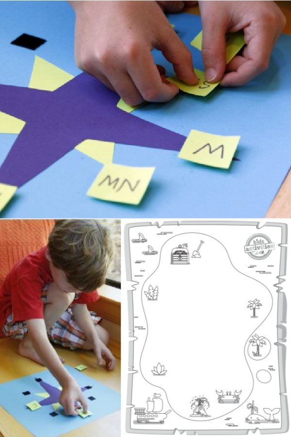 DIY Compass Rose & Compass Rose Template Printable with Map | Kids ...