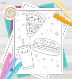 Best Cute Food Coloring Pages to Print & Color | Kids Activities Blog