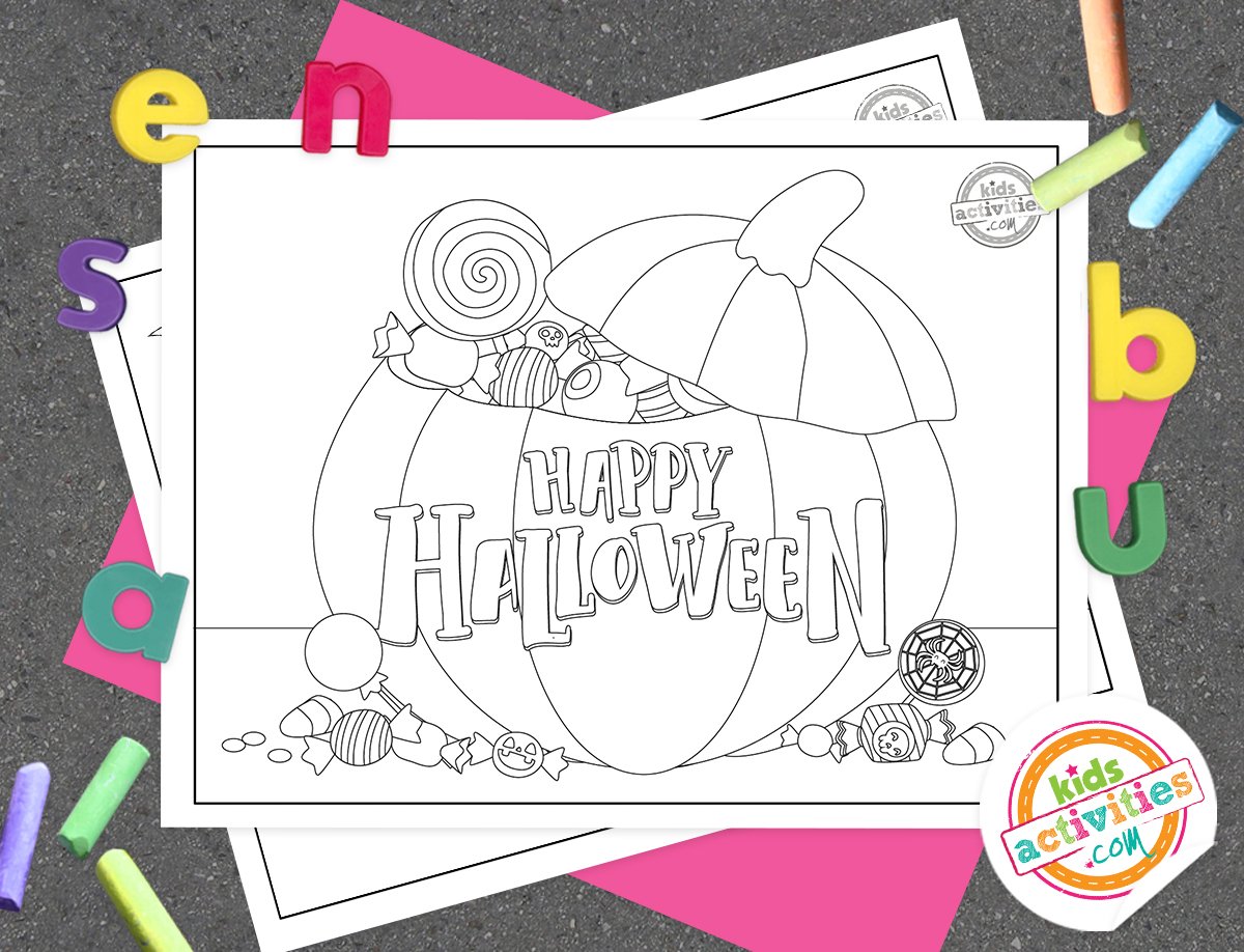Free Printable Happy Halloween Coloring Pages | Kids Activities Blog
