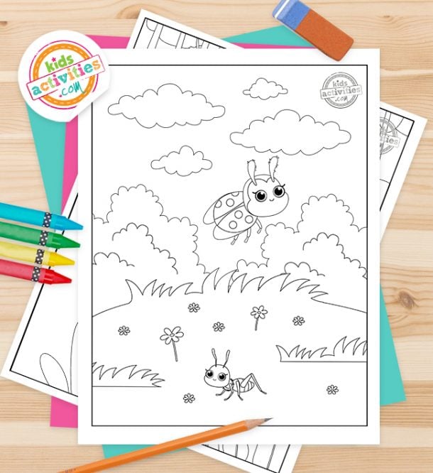 Cute Bugs! Insect Coloring Pages for Kids | Kids Activities Blog