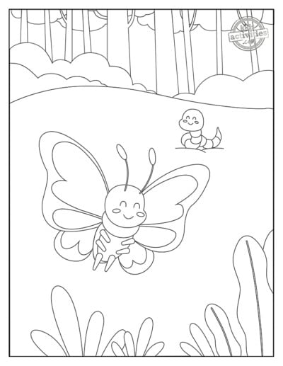 Cute Bugs! Insect Coloring Pages for Kids | Kids Activities Blog