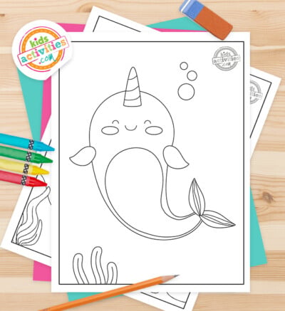 Free Printable Narwhal Coloring Pages | Kids Activities Blog