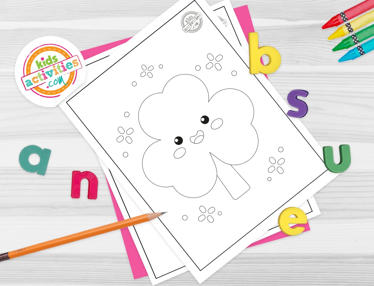 Printable Lucky Shamrock Coloring Pages Perfect for St Patrick's Day ...