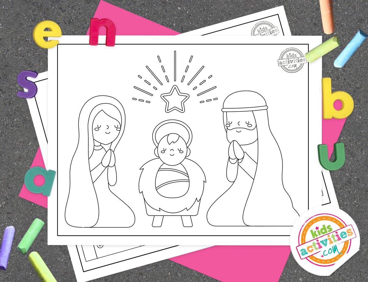 Nativity Character Coloring Pages Nativity Coloring Pages Free