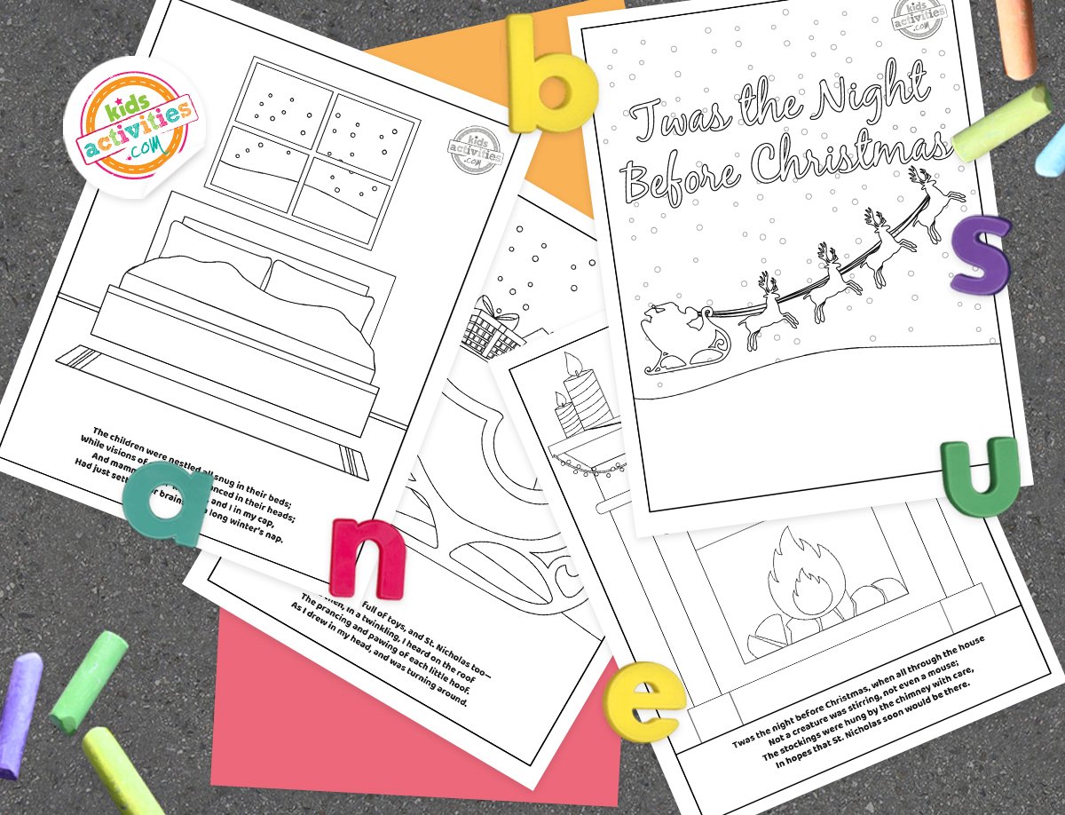 Free Christmas Coloring Book: 'Twas the Night Before Christmas | Kids ...