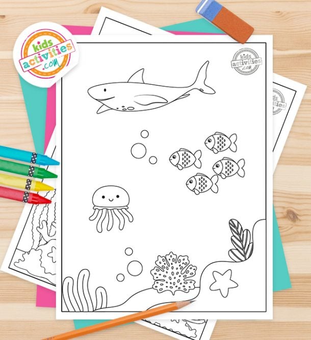 Fascinating Under the Sea Coloring Pages to Print & Color | Kids ...