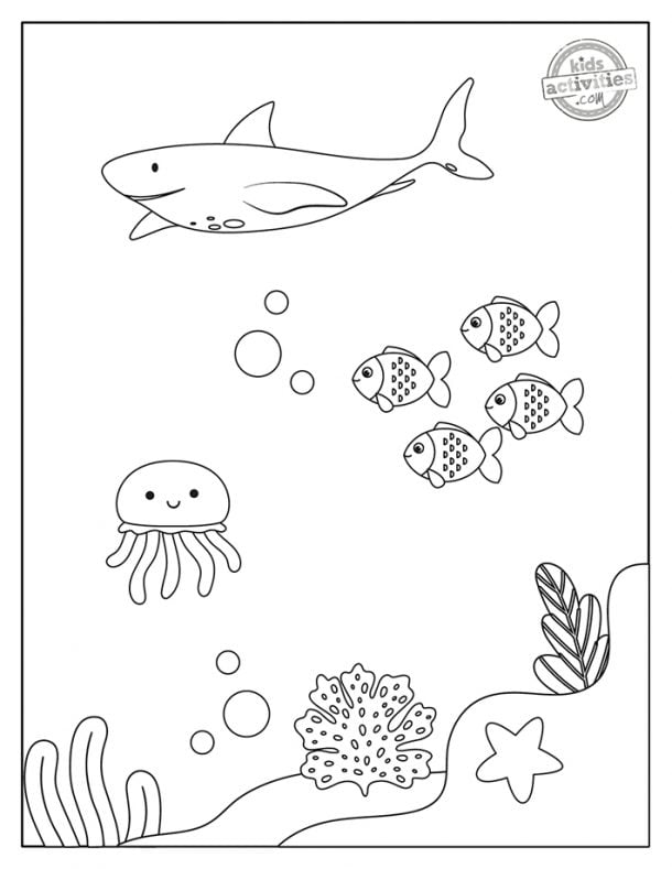 Fascinating Under the Sea Coloring Pages to Print & Color | Kids ...