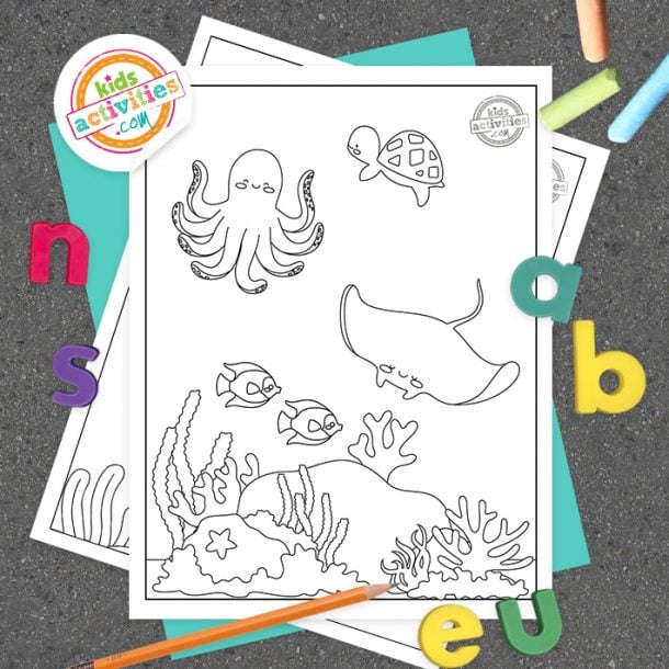 Fascinating Under the Sea Coloring Pages to Print & Color | Kids ...