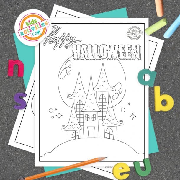 Free Printable Vintage Halloween Coloring Pages | Kids Activities Blog