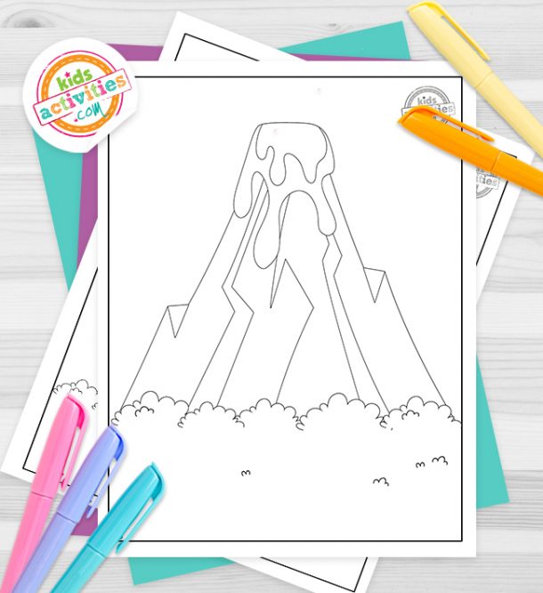 The Best Erupting Volcano Coloring Pages Kids Can Print – ParentingBest.com