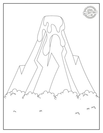 The Best Erupting Volcano Coloring Pages Kids Can Print | Kids ...