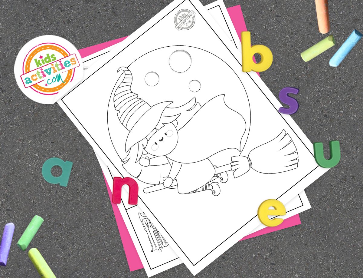 Magically Cute Witch Coloring Pages | Kids Activities Blog