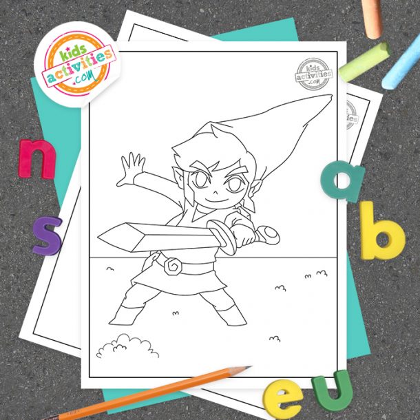 Free Printable Legend of Zelda Coloring Pages | Kids Activities Blog