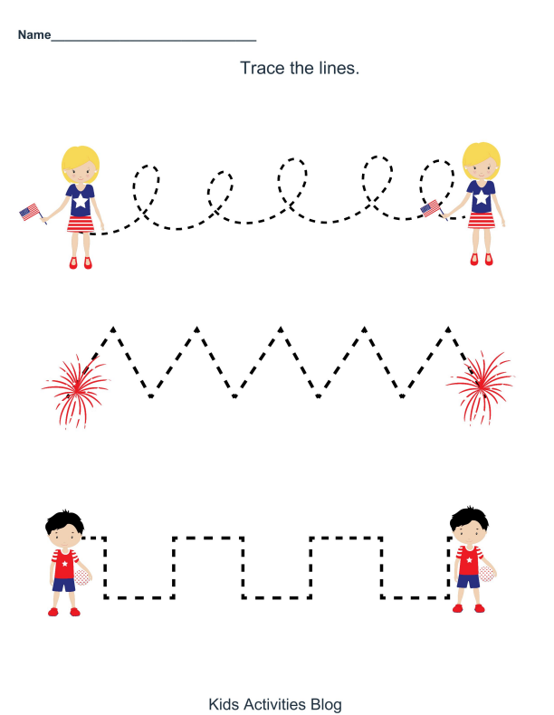 Free 4th of July Printable Preschool Worksheet Pack | Kids Activities Blog