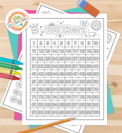 Funnest Printable 100 Chart Coloring Pages | Kids Activities Blog