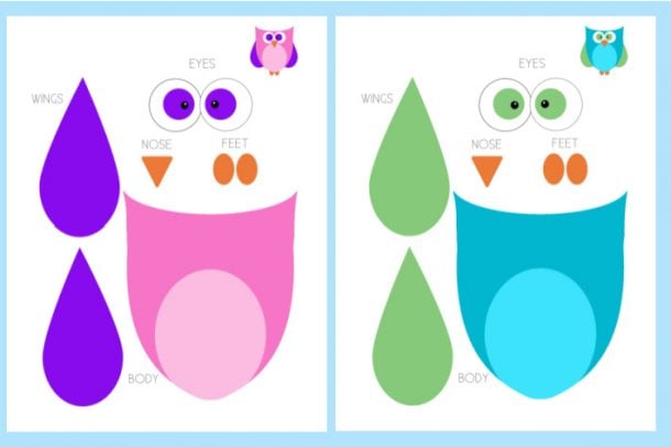 Super Cute Preschool Owl Craft with Printable Owl Template ...