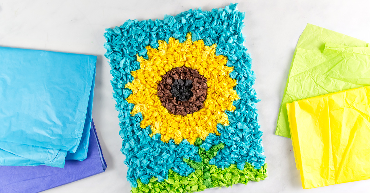 How To Make A Tissue Paper Sunflower Craft Kids Activities Blog How To Make A Tissue Paper Sunflower Craft Kids Activities Blog