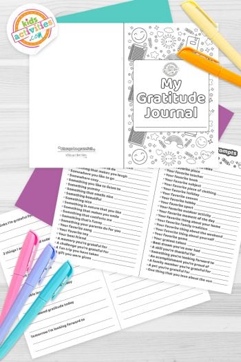 Printable Gratitude Journal with Kids Journal Prompts | Kids Activities ...