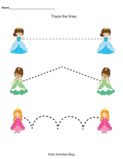 10 Pretty Printable Preschool Princess Worksheets | Kids Activities Blog