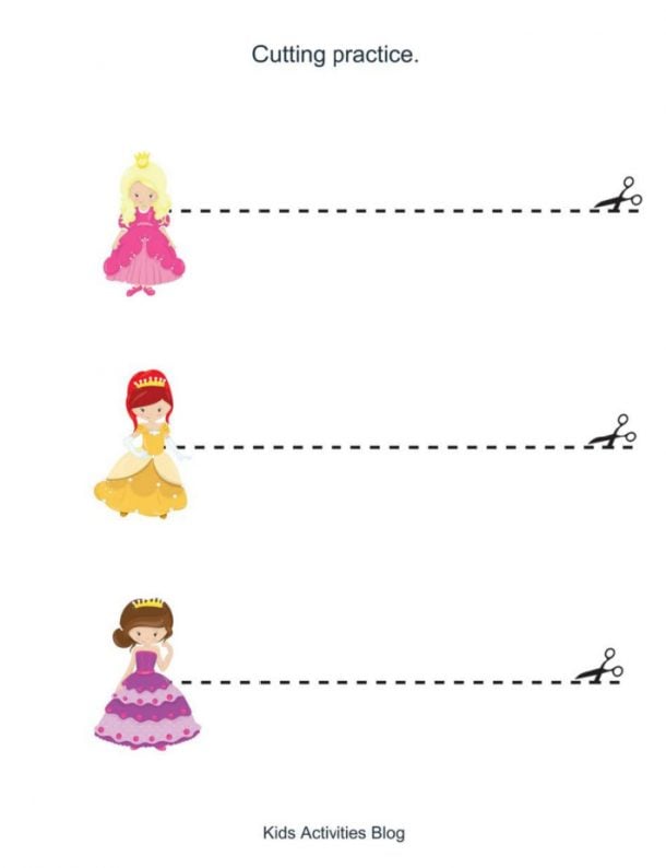 10 Pretty Printable Preschool Princess Worksheets | Kids Activities Blog
