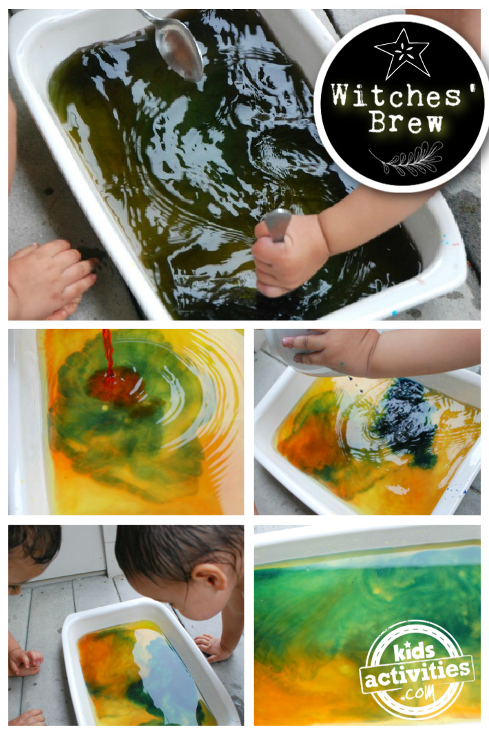 Cackling Fun Witches Brew Color Mixing Activity for Preschoolers ...