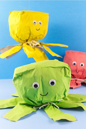 Adorable Paper Bag Octopus Craft for Kids | Kids Activities Blog