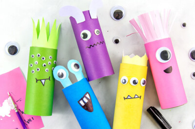 Cutest Toilet Paper Roll Monsters Craft for Kids • Kids Activities Blog