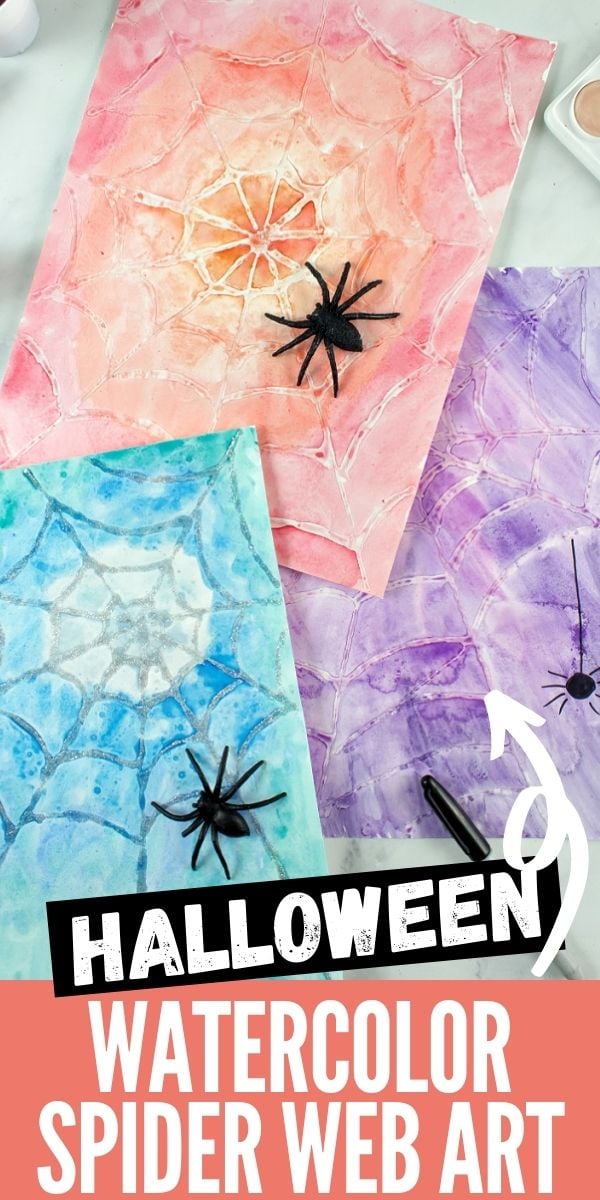 Cool Watercolor Spider Web Art Project for Kids | Kids Activities Blog