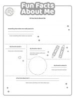 Fun Facts About Me Worksheet For Kids To Print and Learn | Kids ...